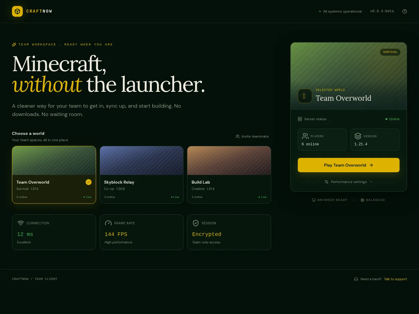 CraftNow Web Client