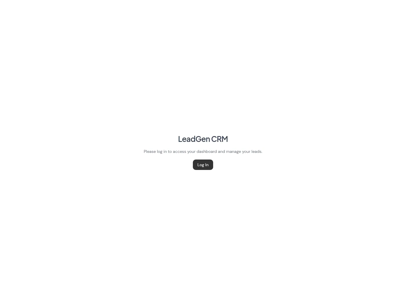 LeadGen Web Design CRM