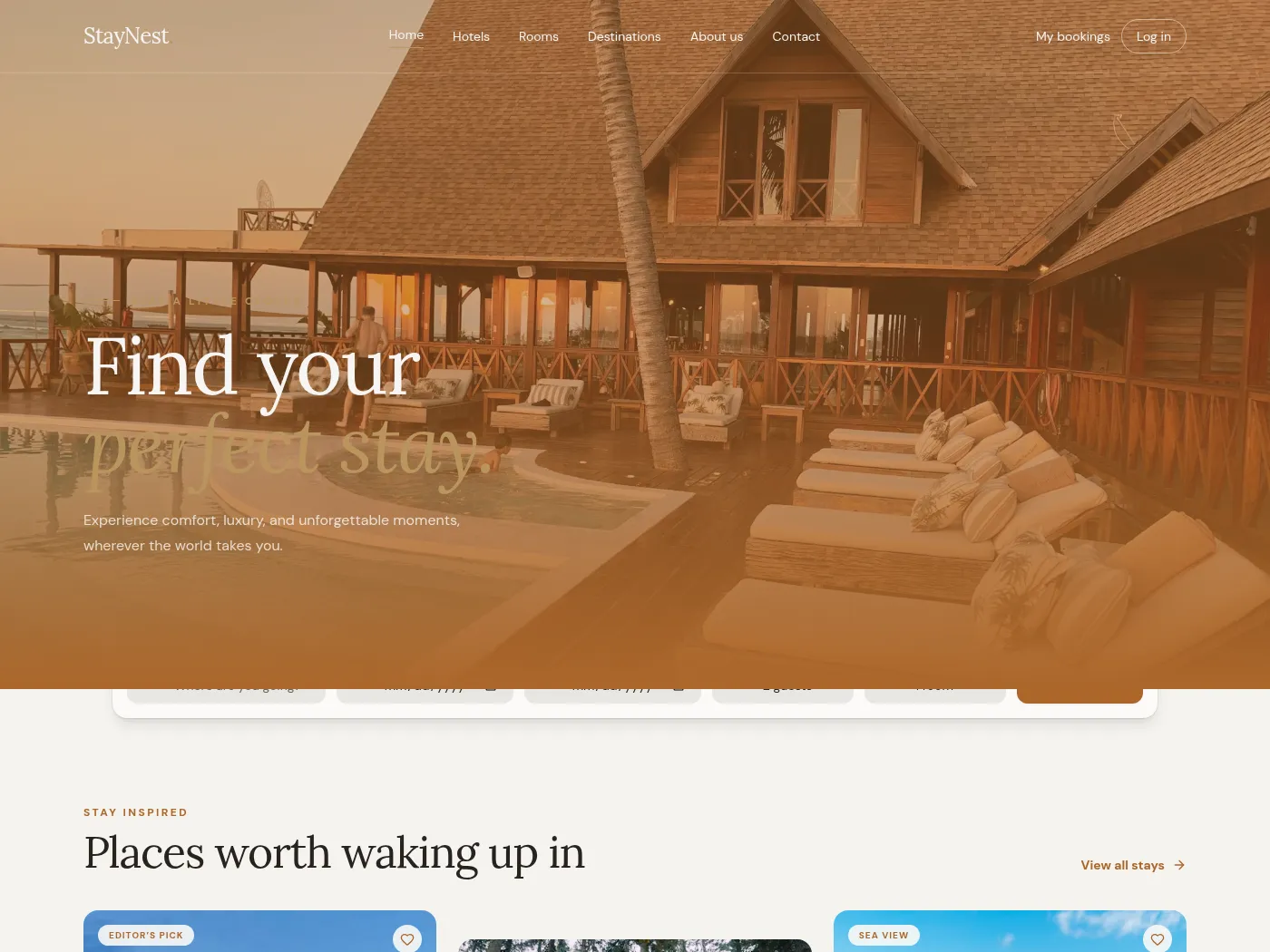StayNest Hotels Booking