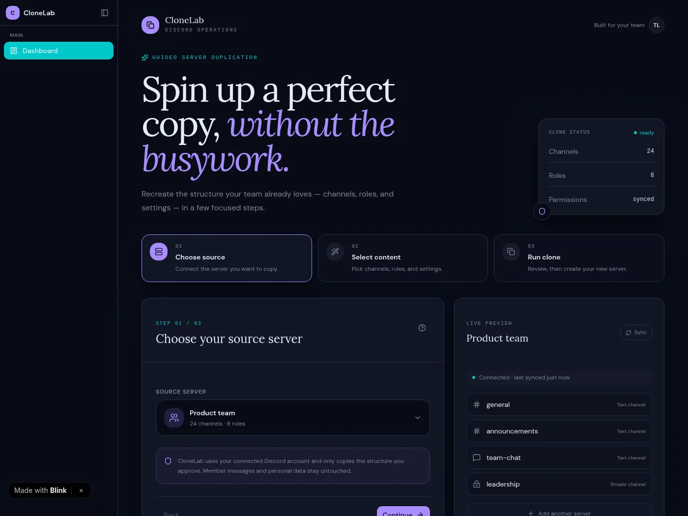 Discord Server Cloner