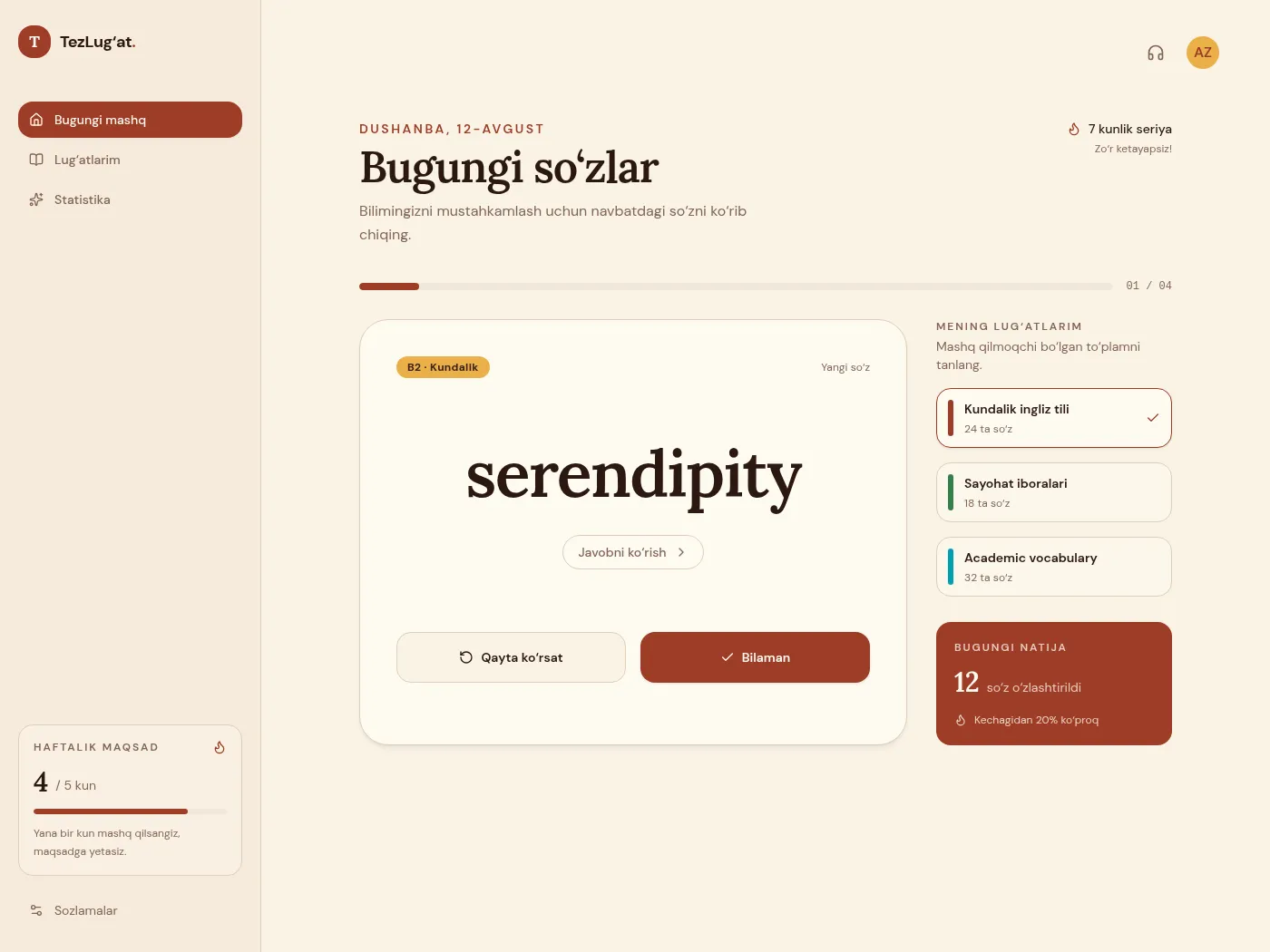 TezLug'at App