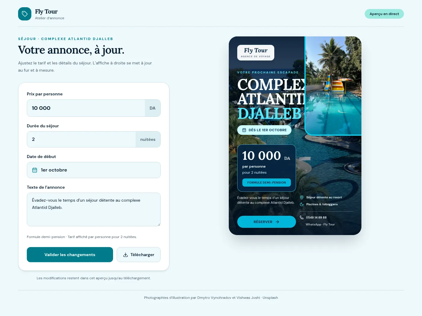 Annonce Modifier Pro