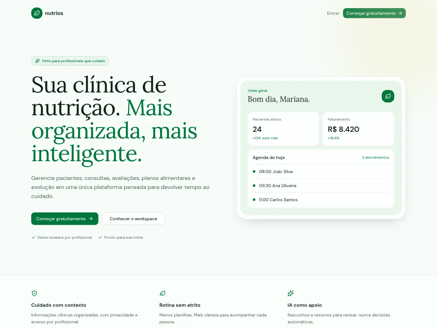 Nutrios Health SaaS
