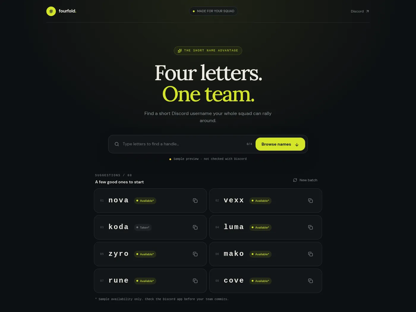 Discord Name Finder