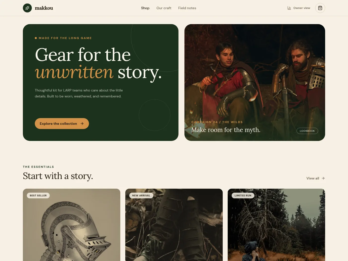 LARP Team Shopify Sim