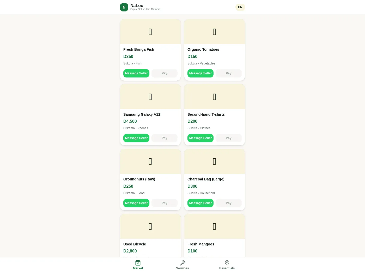 NaLoo Mobile PWA