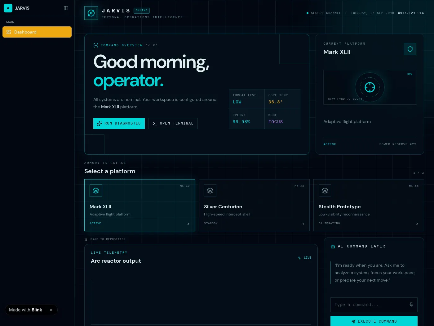Jarvis Dashboard