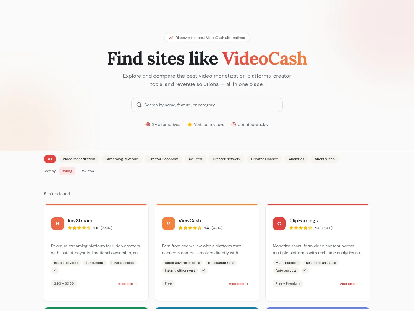 VideoCash Finder