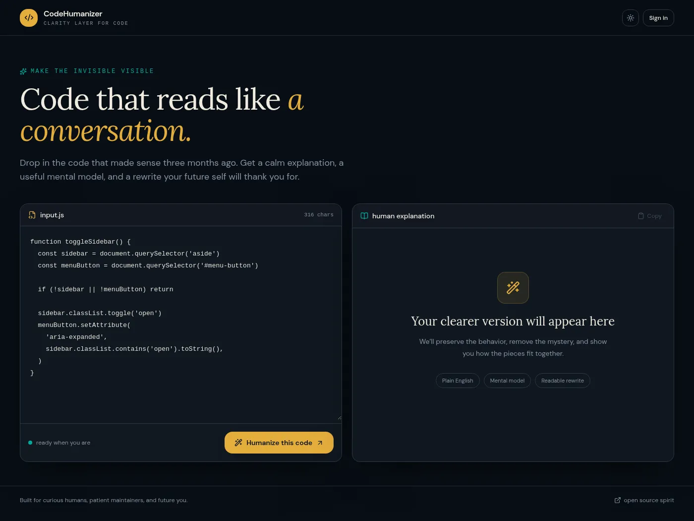 CodeHumanizer