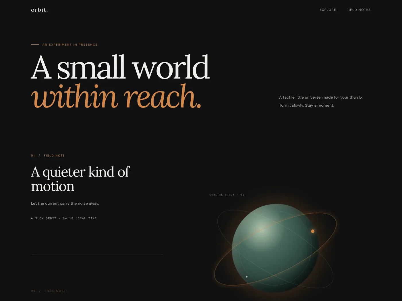 3D Mobile Web Experience