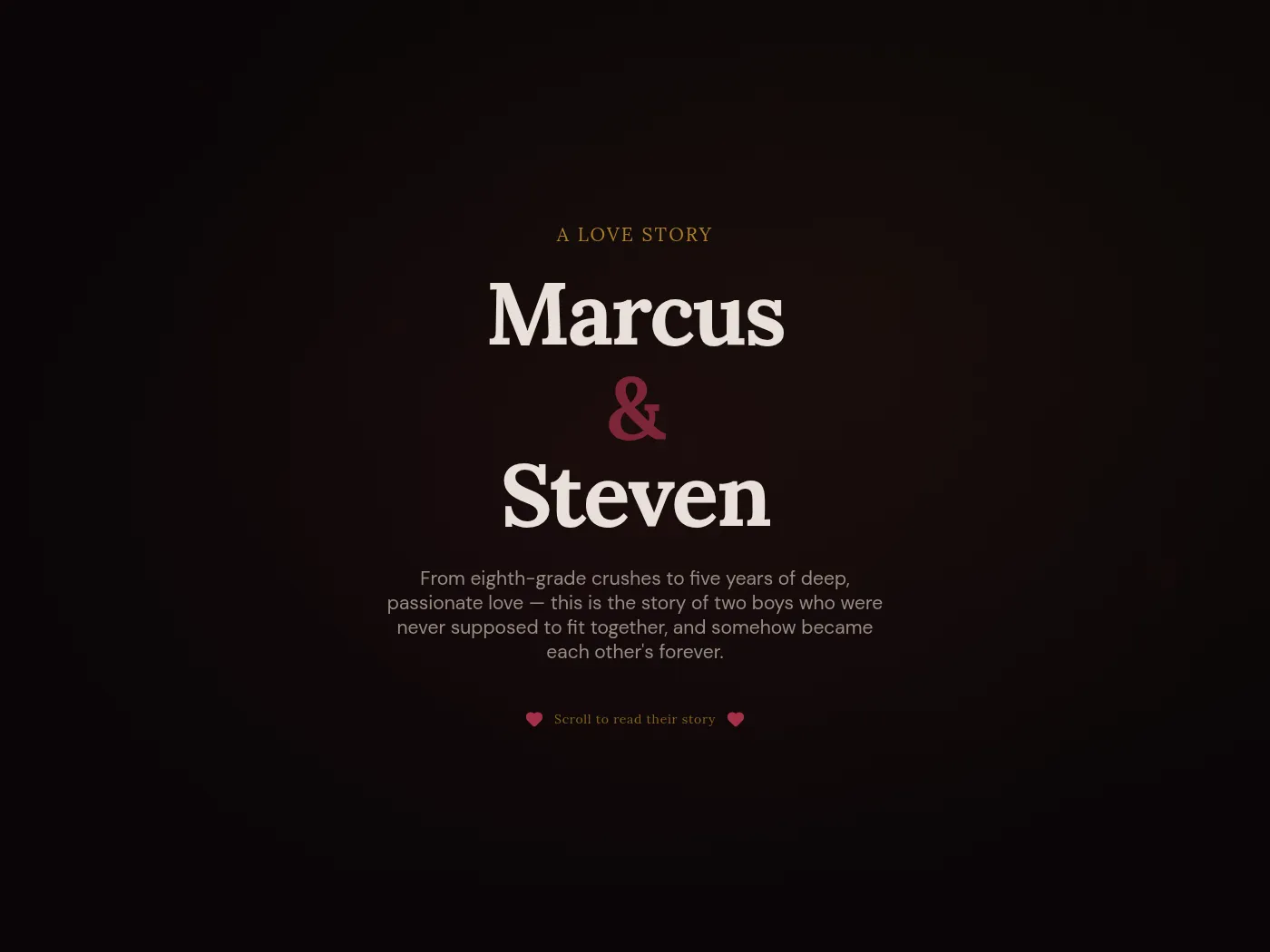 Marcus & Steven Love Story