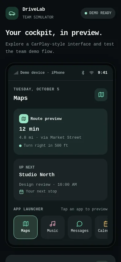 CarPlay Simulator Pro