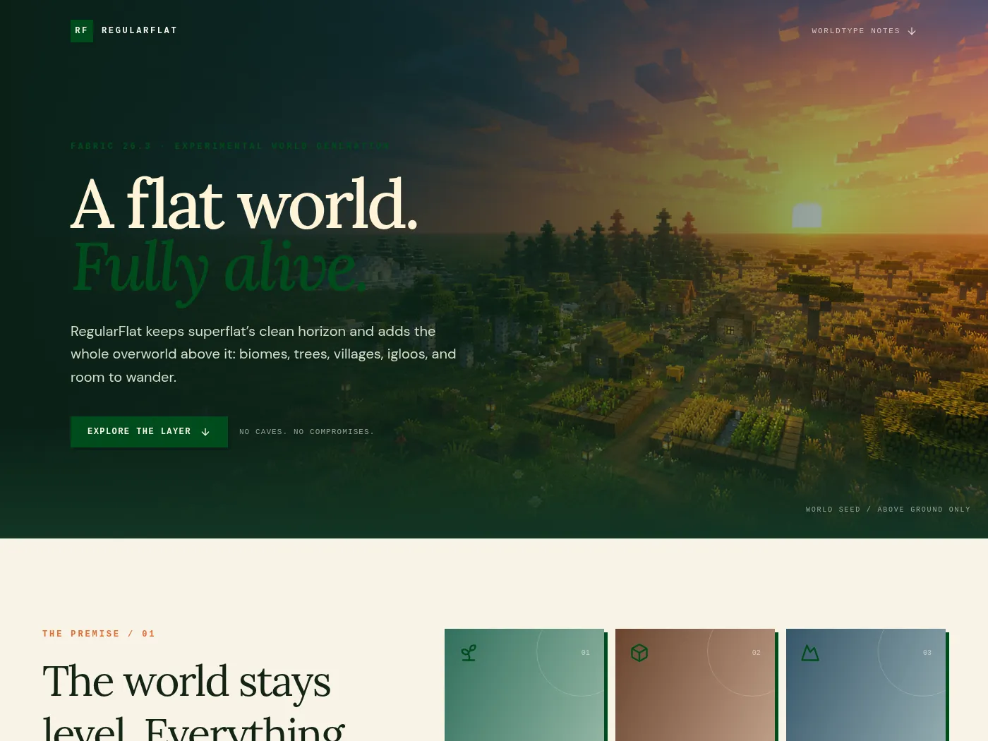 RegularFlat Worldtype Generator