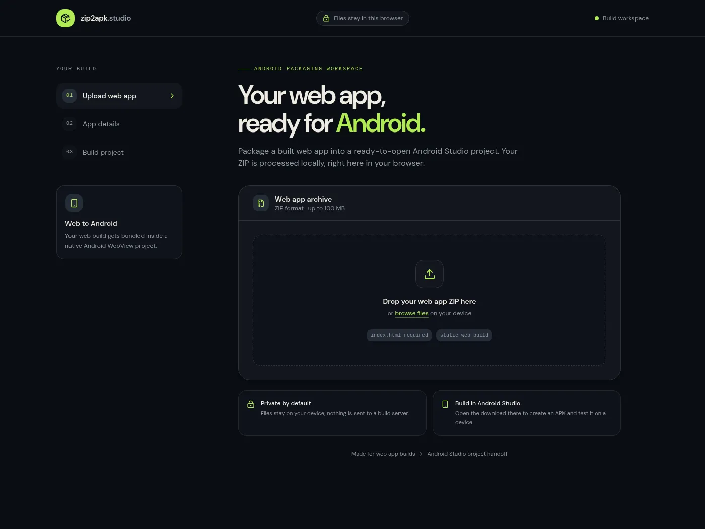 Zip2APK Converter