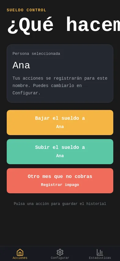 Sueldo Control App