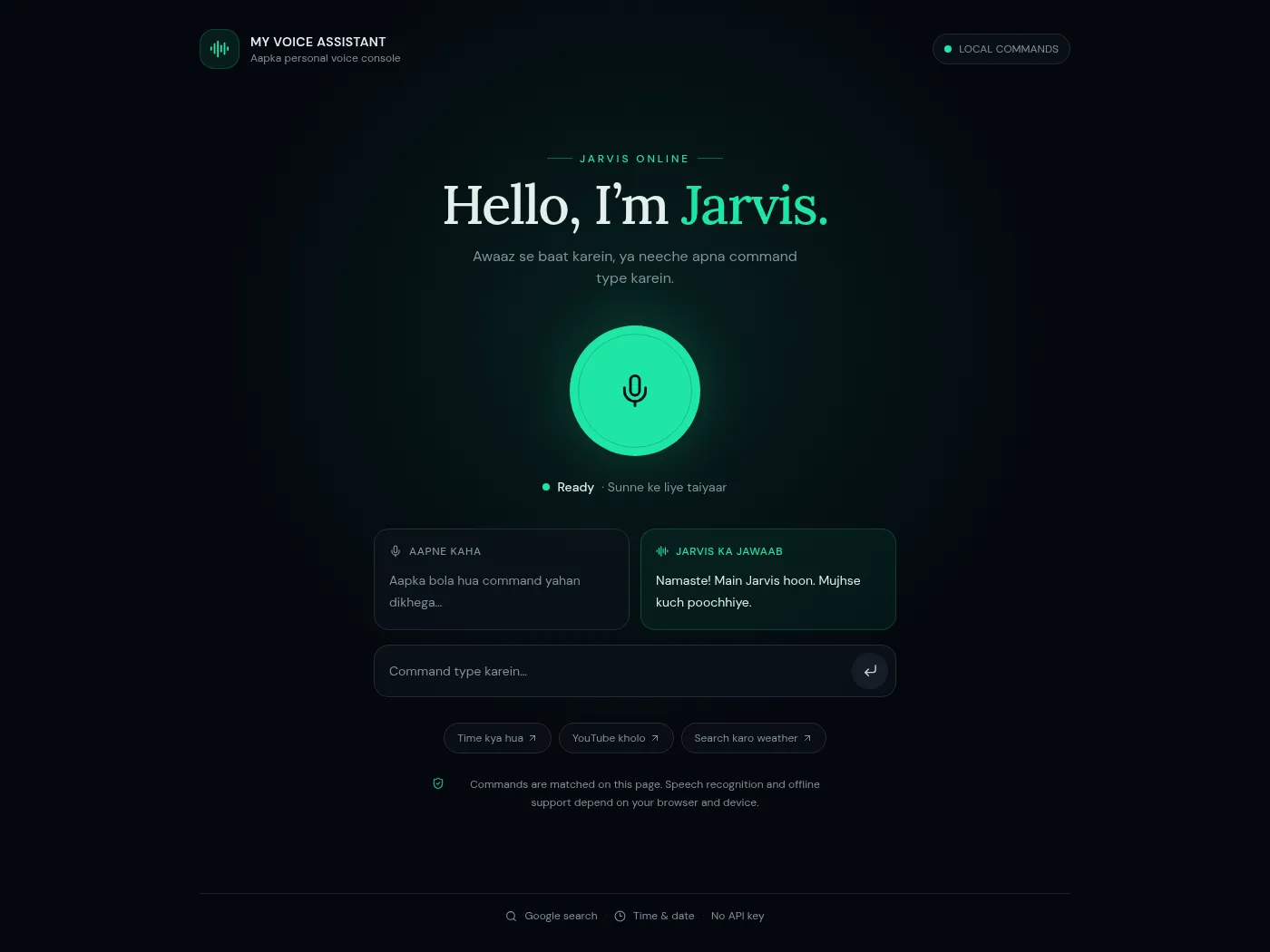 Jarvis Voice Assistant