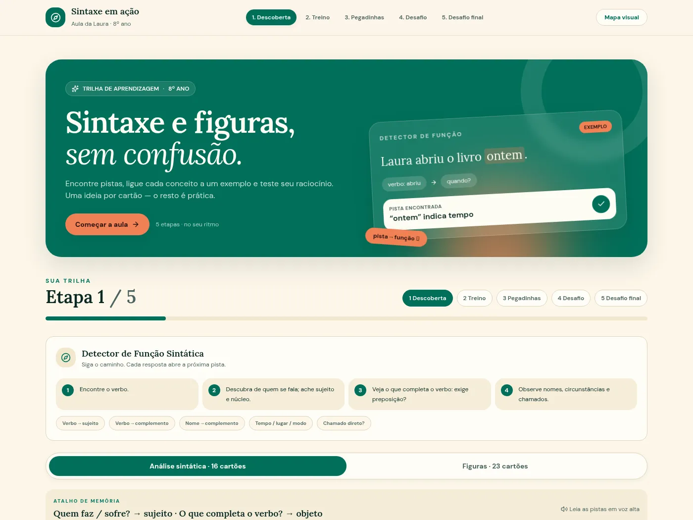 Sintaxe Interativa para Laura