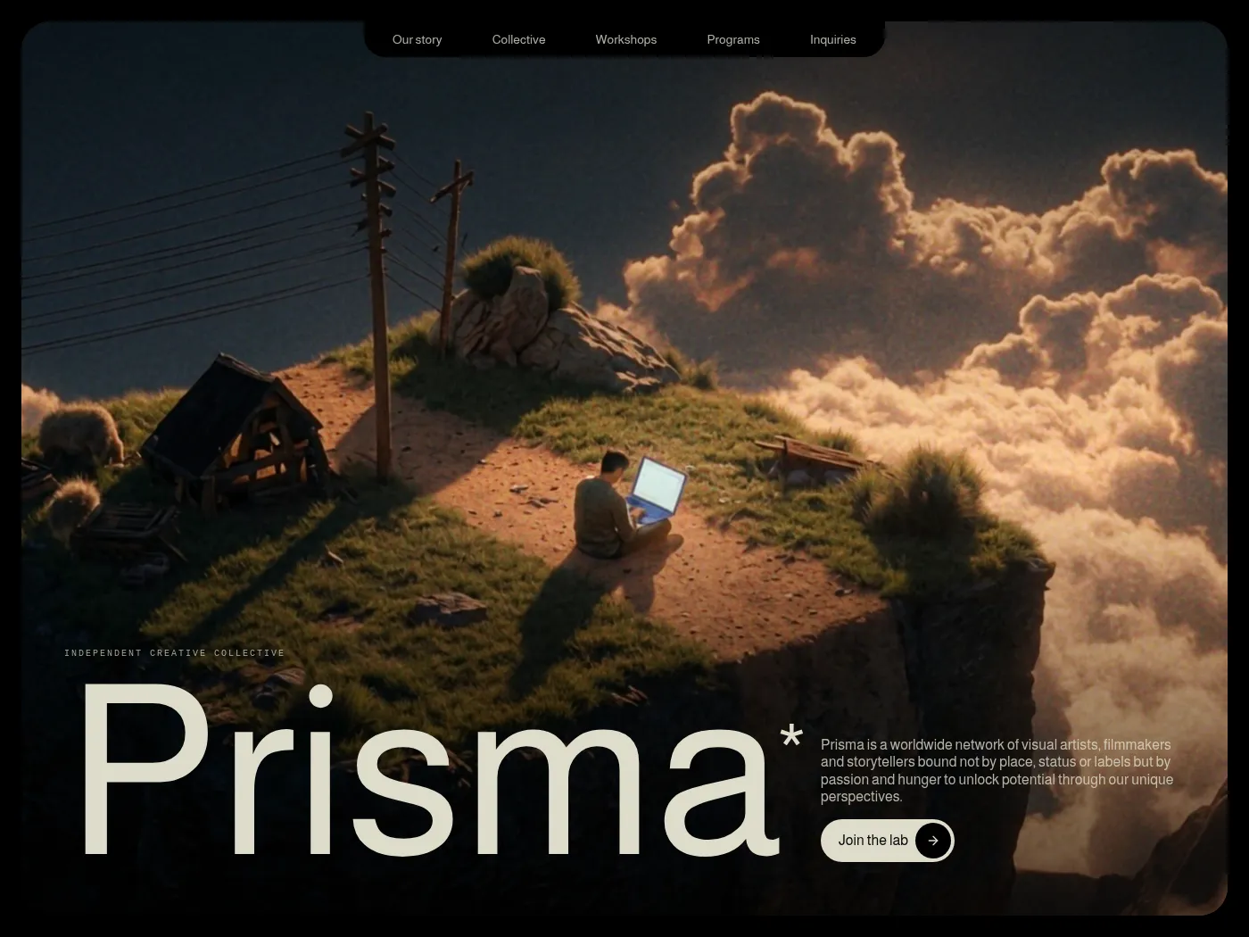 Prisma Studio Landing