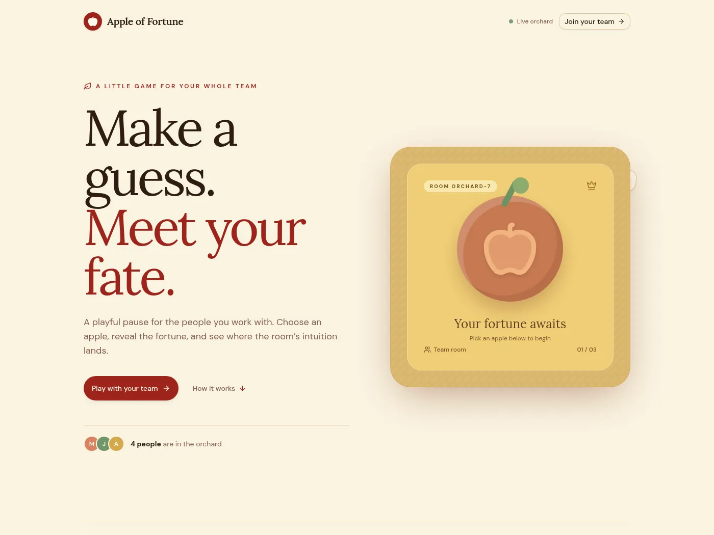 Apple of Fortune Play