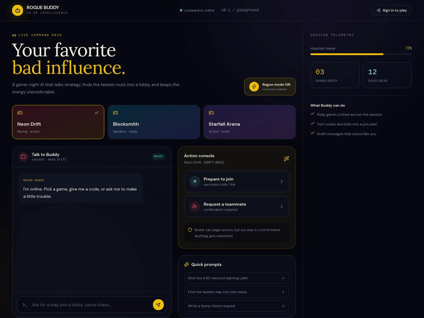 Game AI Companion