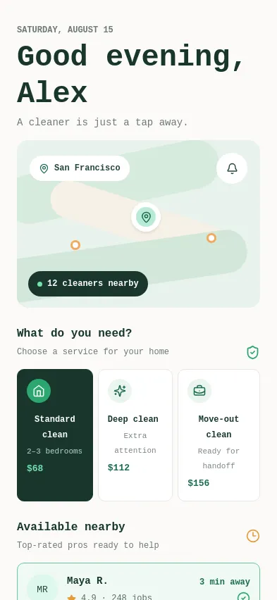 Cleaners On-Demand