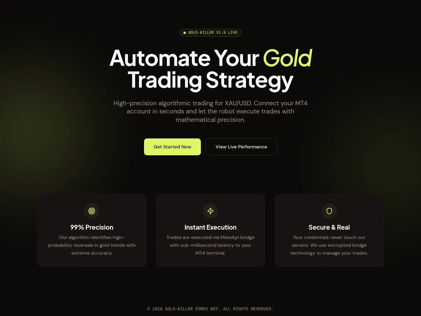 Gold-Killer Forex Bot