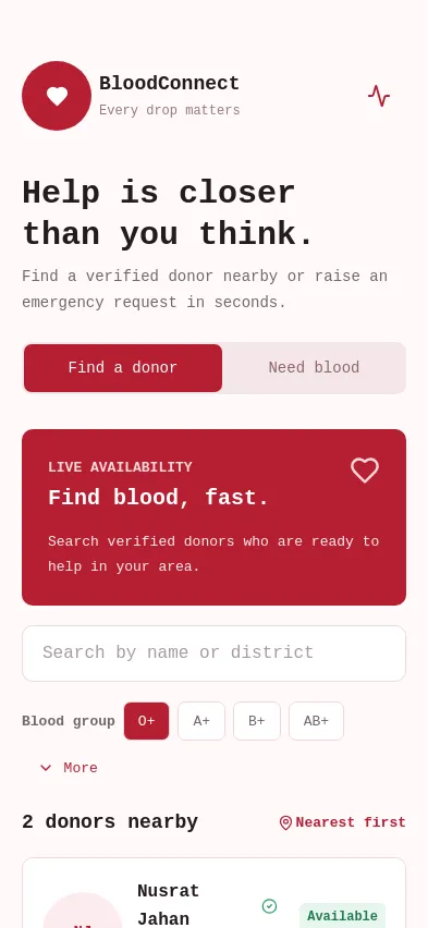 BloodConnect Mobile