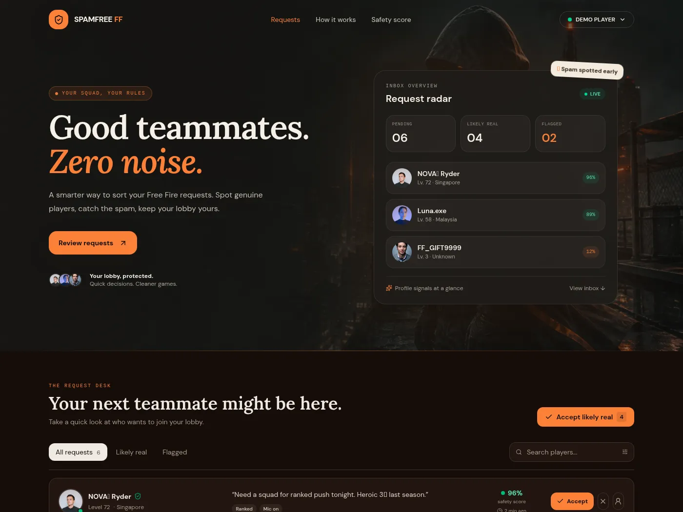 SpamFree FF Manager