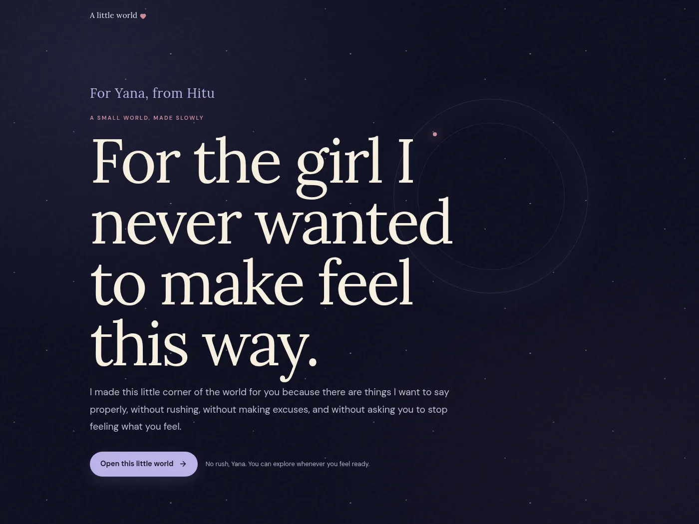 Yana's Apology Universe