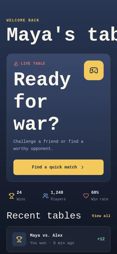 War Card Battle
