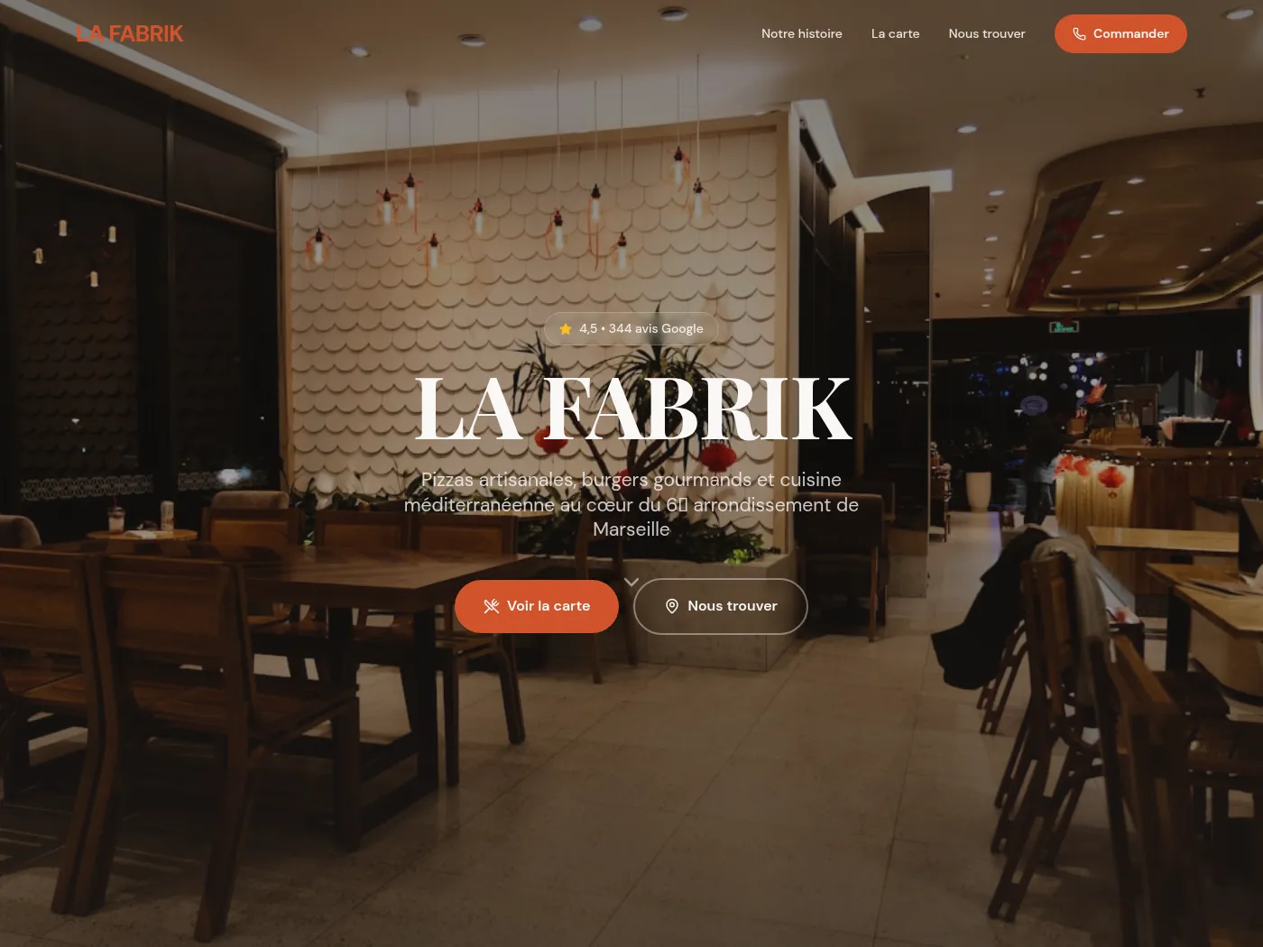 La Fabrik Restaurant Web