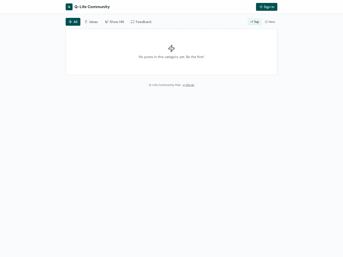 Q-Life Community Hub