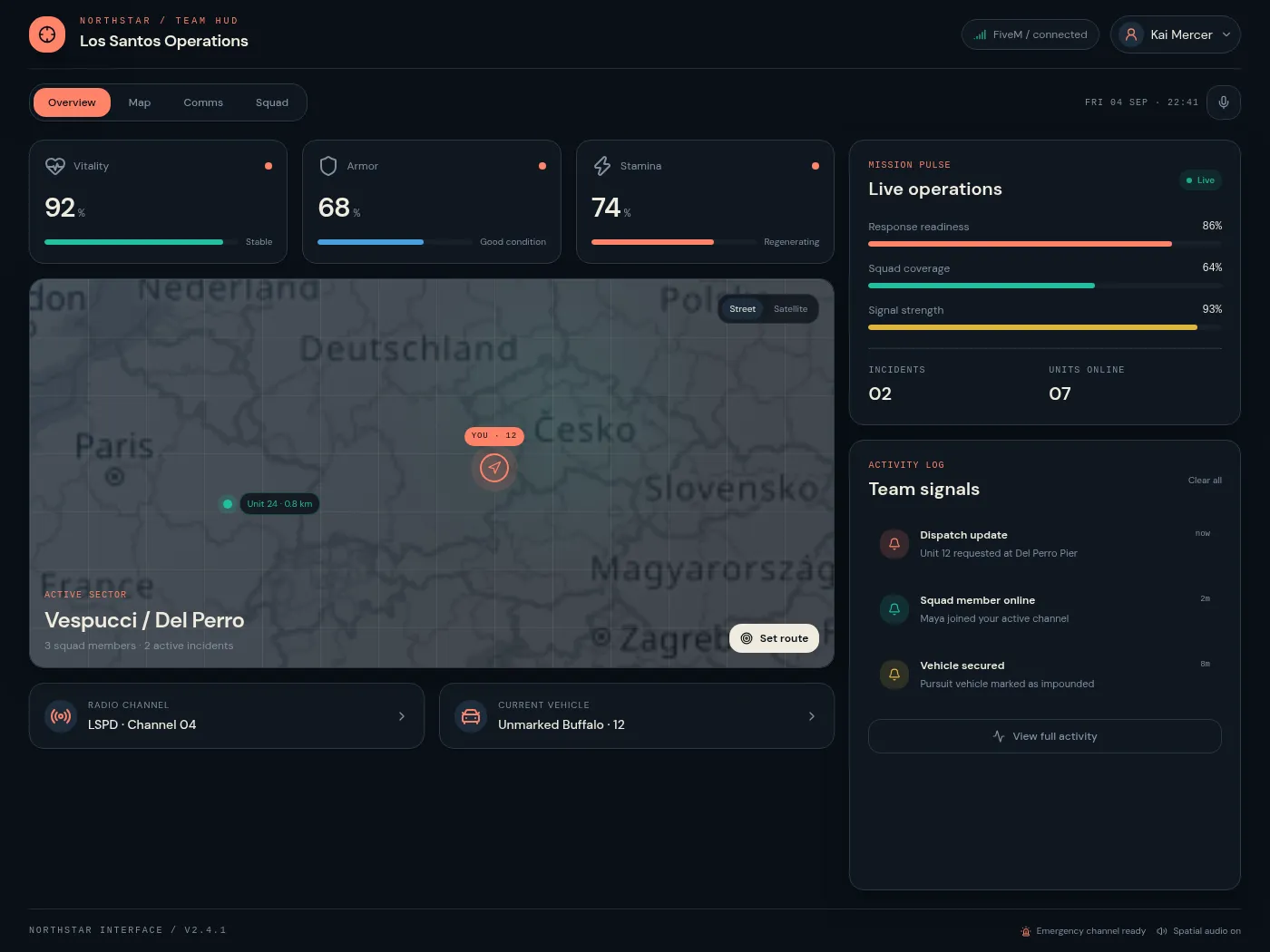 Figma-Inspired FiveM HUD