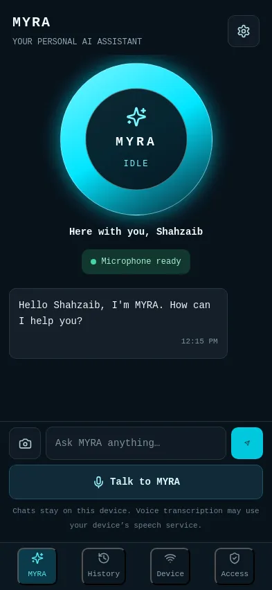 MYRA Shahzaib Assistant