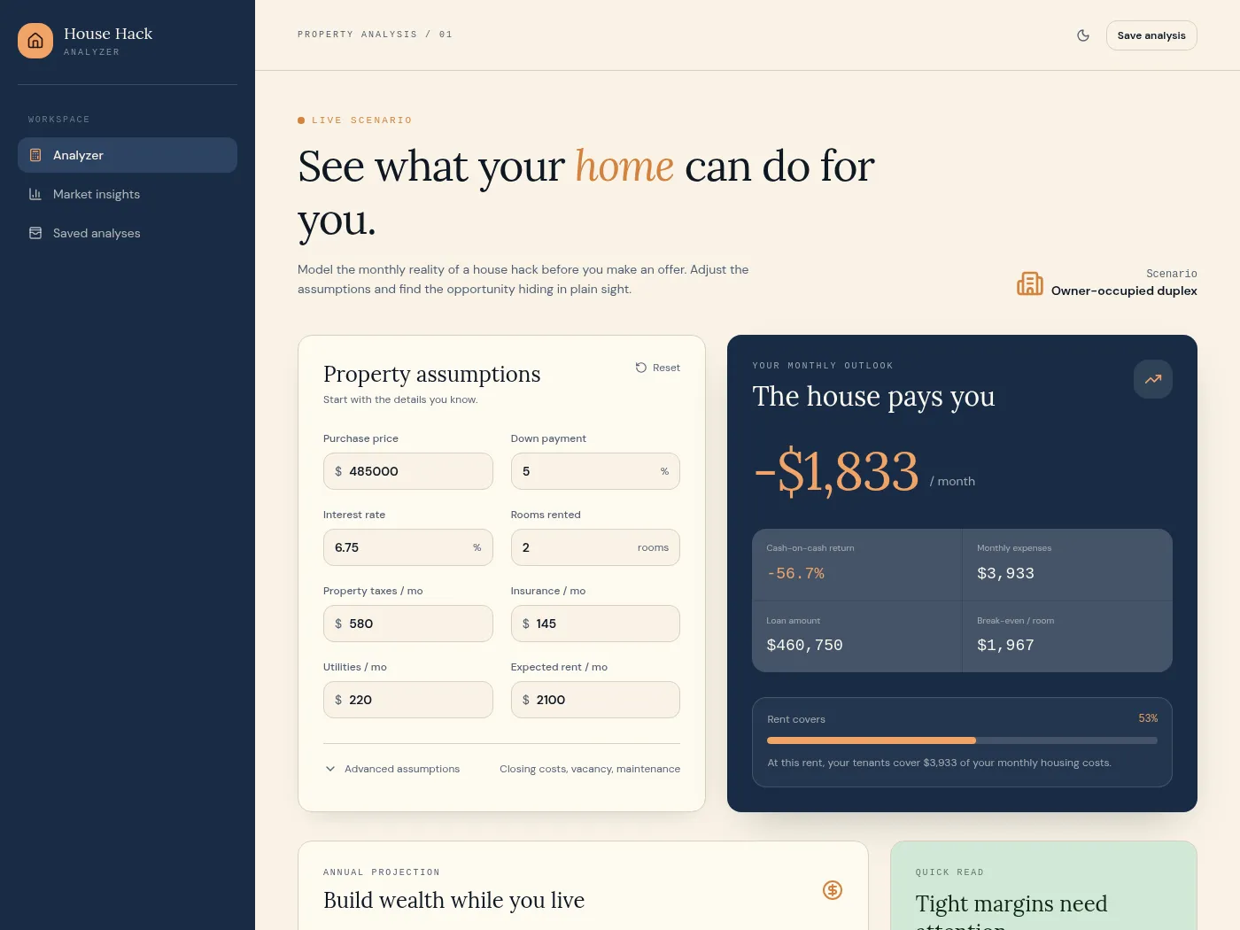 House Hack Analyzer