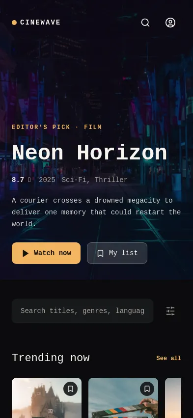 CineWave Streaming Suite