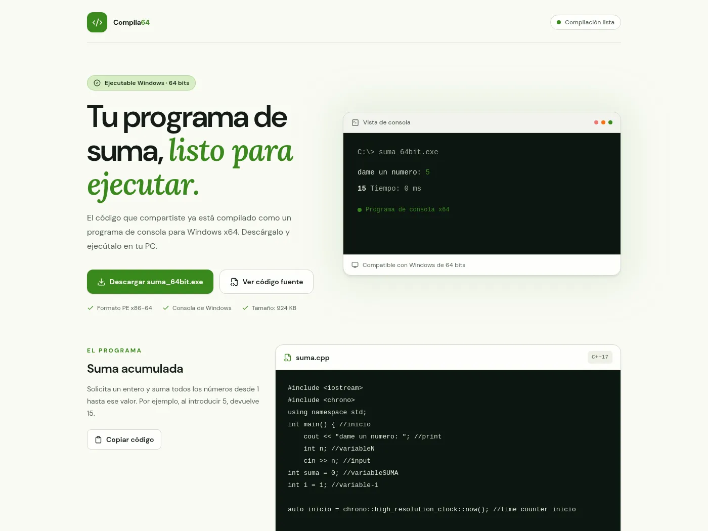 C++ to EXE Compiler