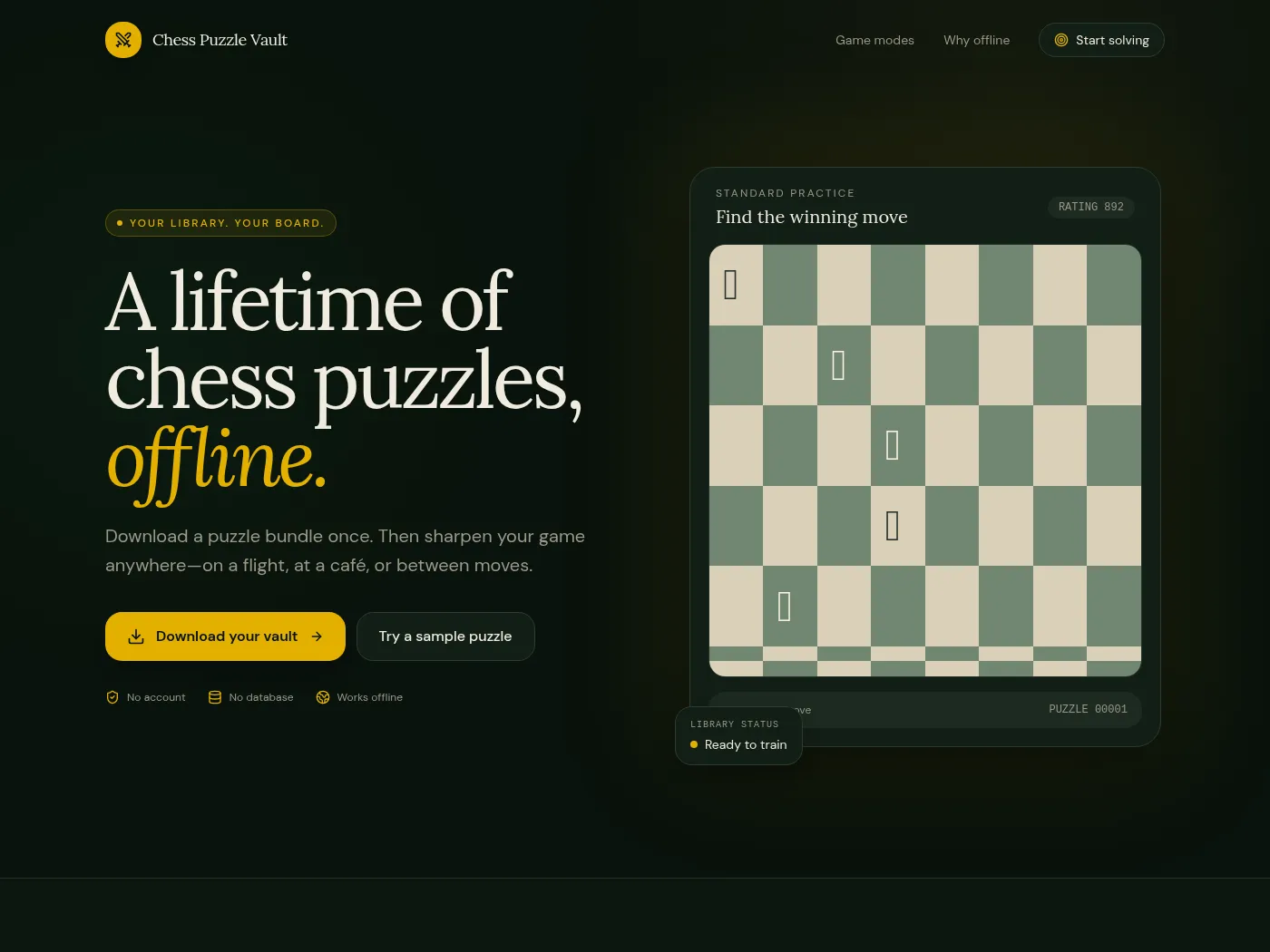 Chess Puzzle Vault
