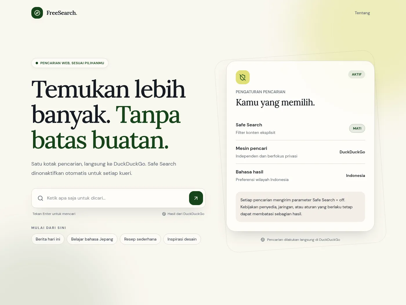 FreeSearch Site