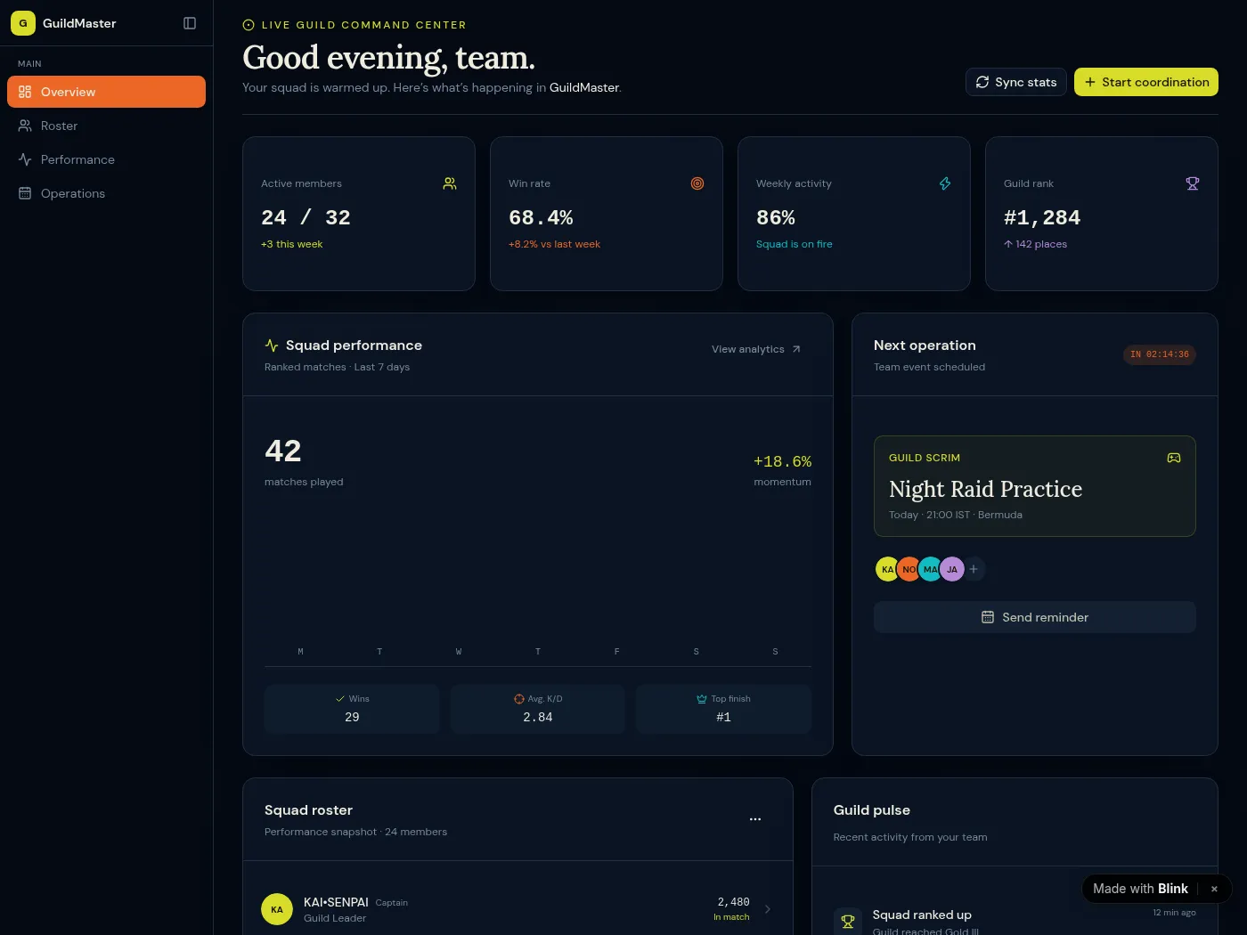 GuildMaster Web Bot