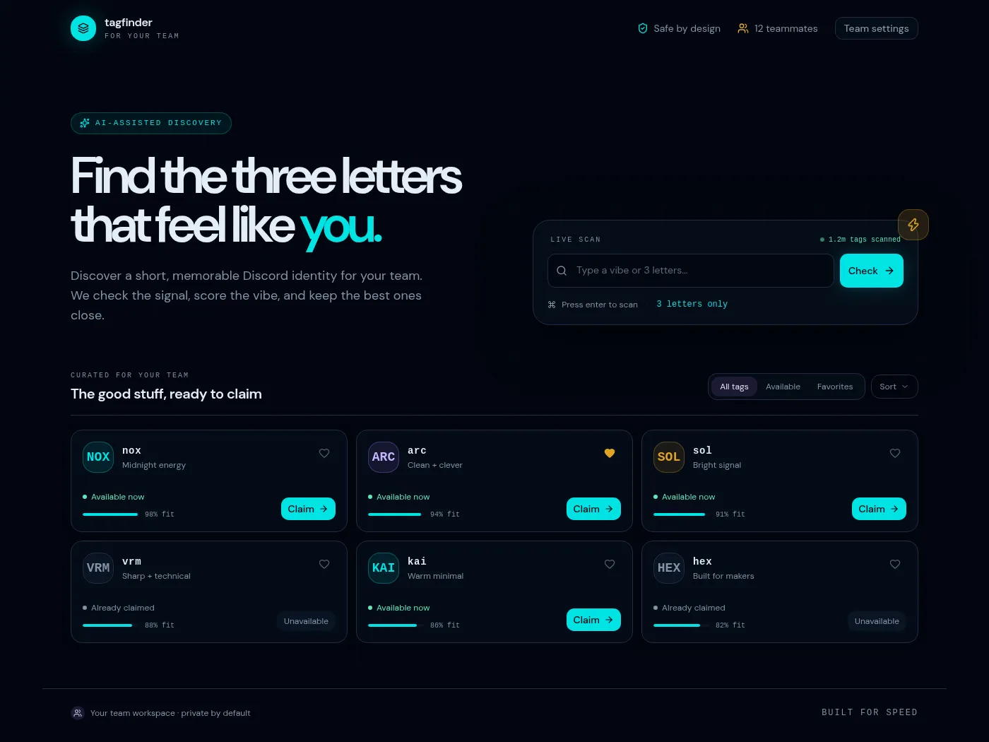 Discord Tag Finder