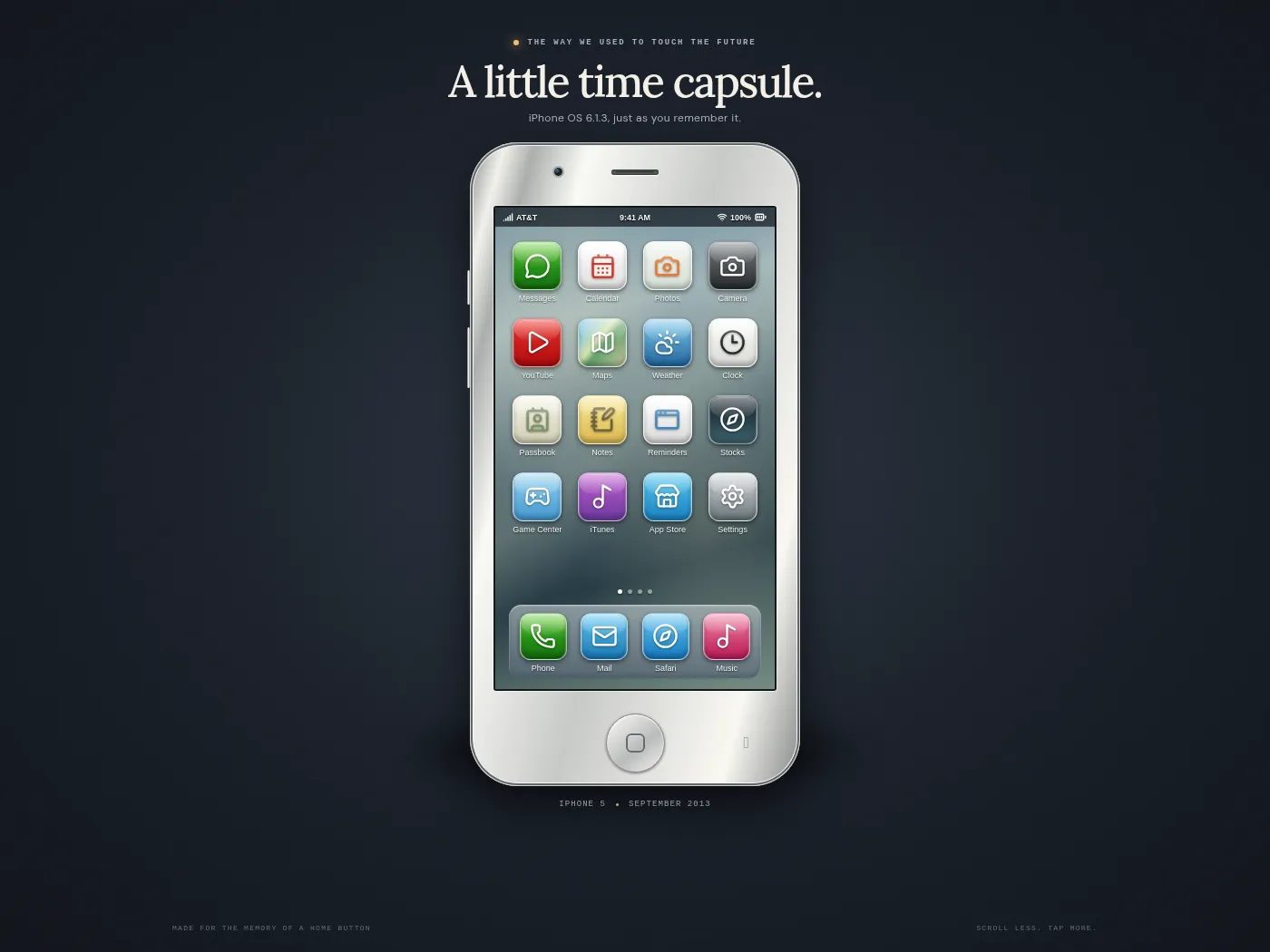 Retro iOS 6 Web Experience