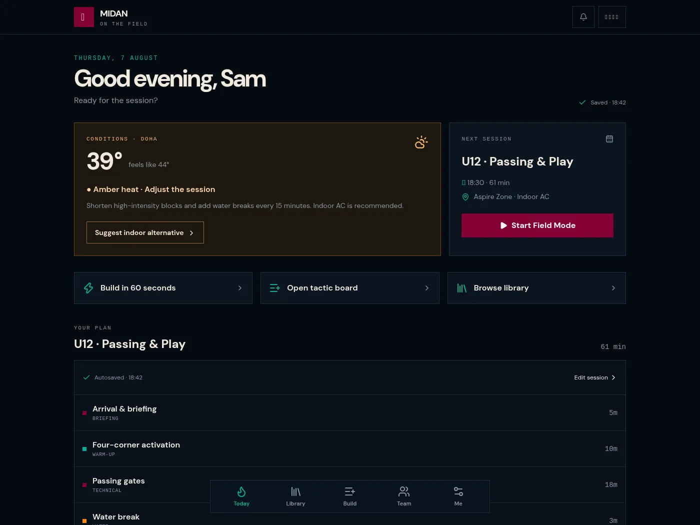MIDAN Coaching App