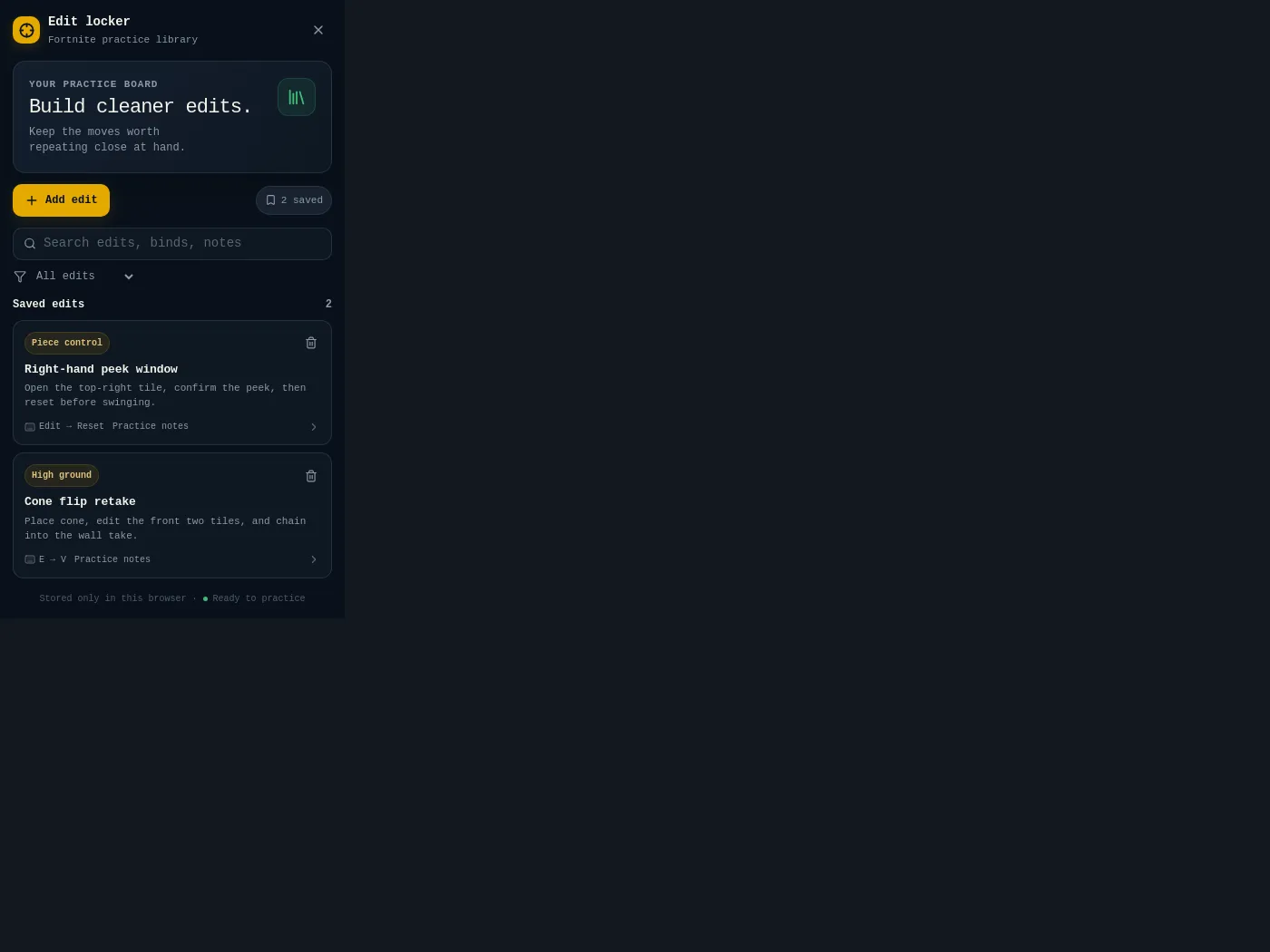 Fortnight Edits Builder