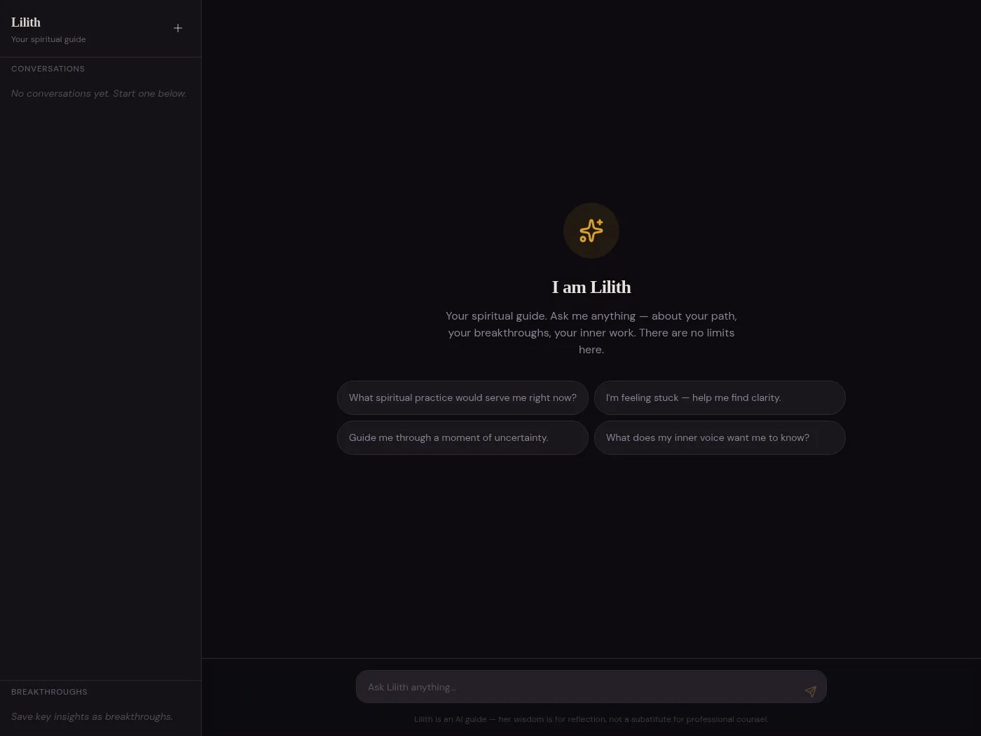 Limitless Lilith Chat AI