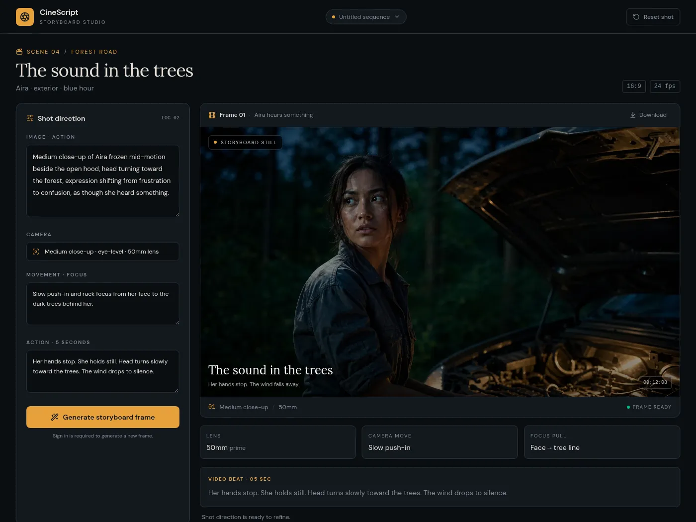 CineScript Storyboarder
