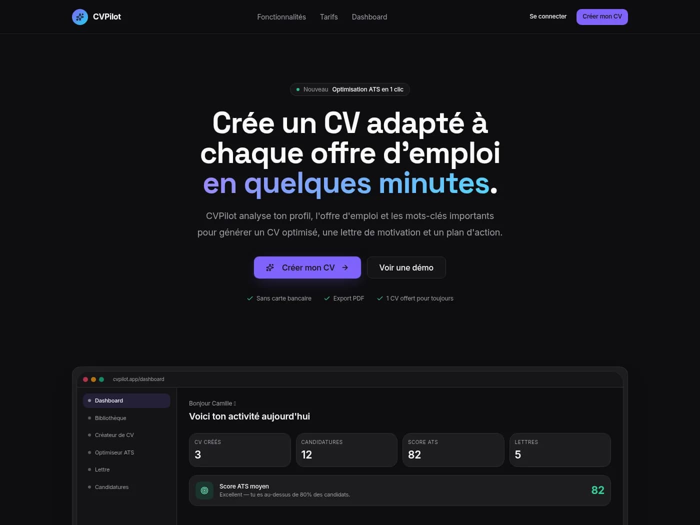 CVPilot AI Resume Builder