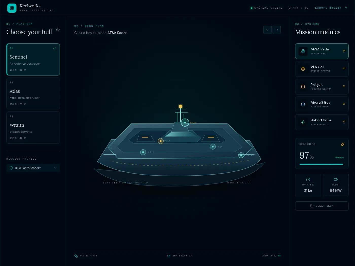 Modern Naval Ship Designer