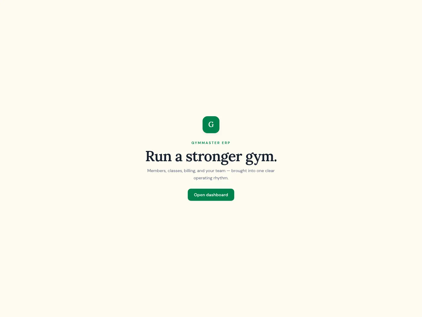 GymMaster ERP