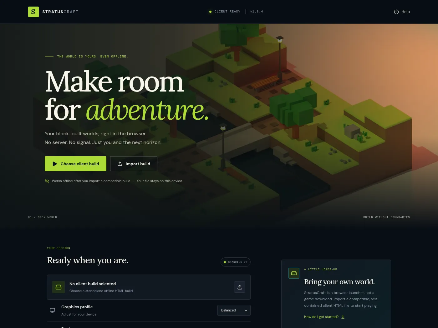StratusCraft WASM Client